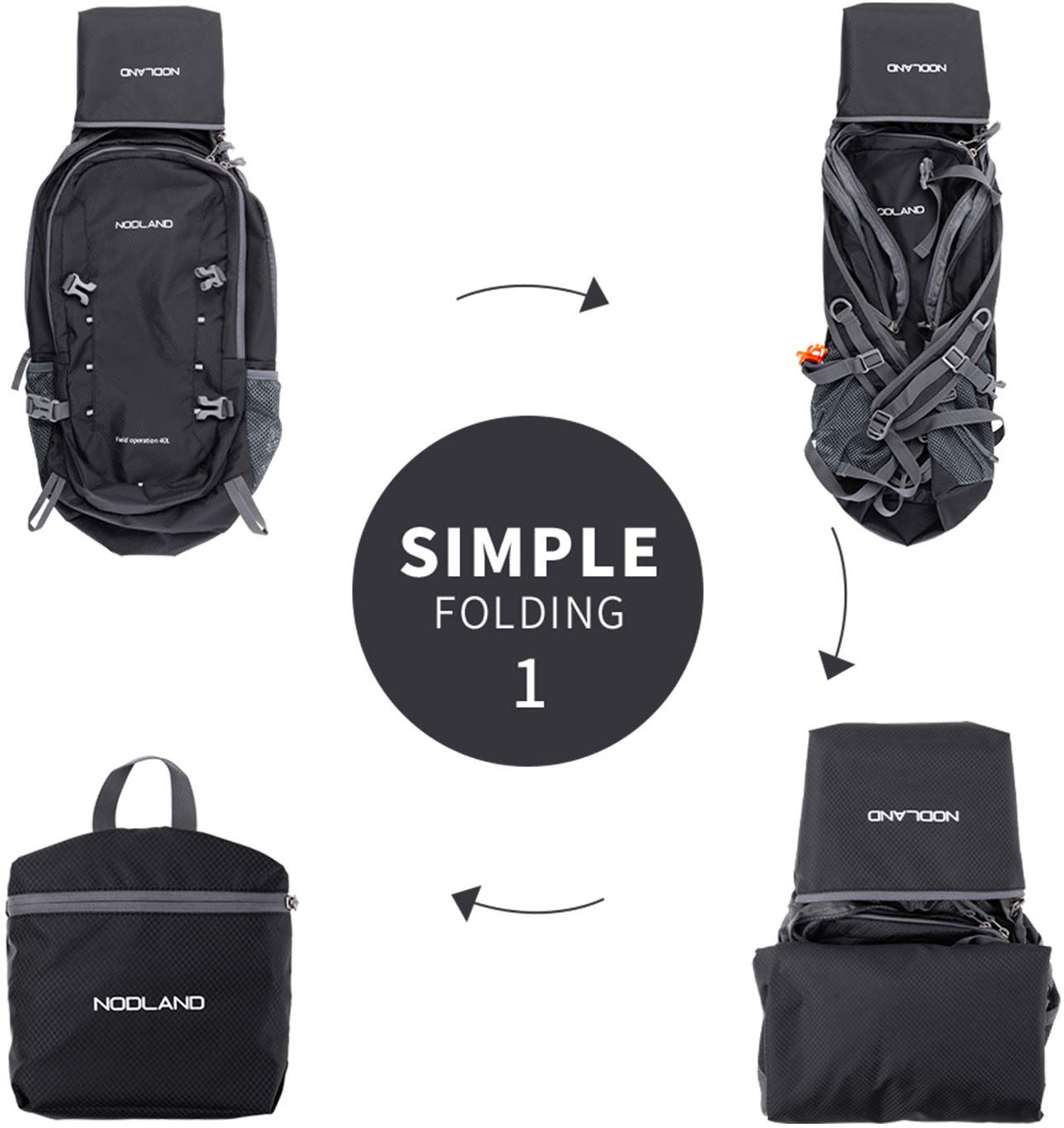 Nodland 40 Foldable Daypack – Sharkborough